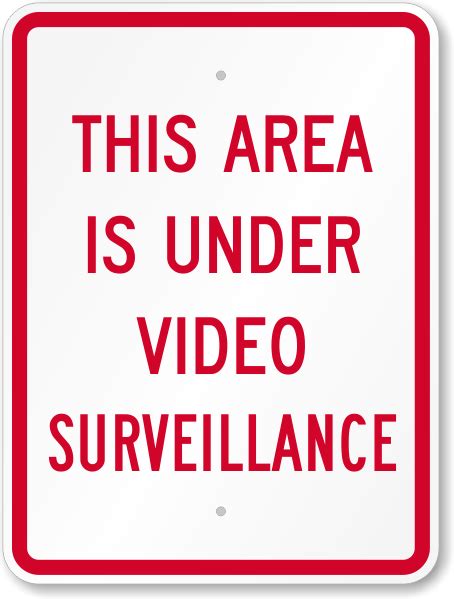 Free Printable Video Surveillance Signs