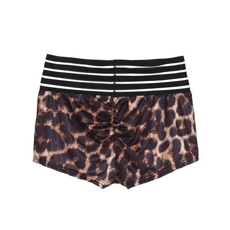 New Sexy Booty Shorts Hot Mini Shorts Scrunch Butt Women Leopard Print
