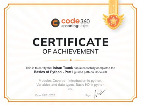 Python Learning Code360 Programming Tech Ishan Taunk