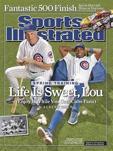 Chicago Cubs Manager Lou Piniella And Alfonso Soriano Sports