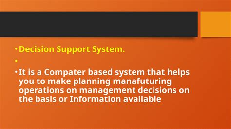 Decision Support Systempresentation 3pptx