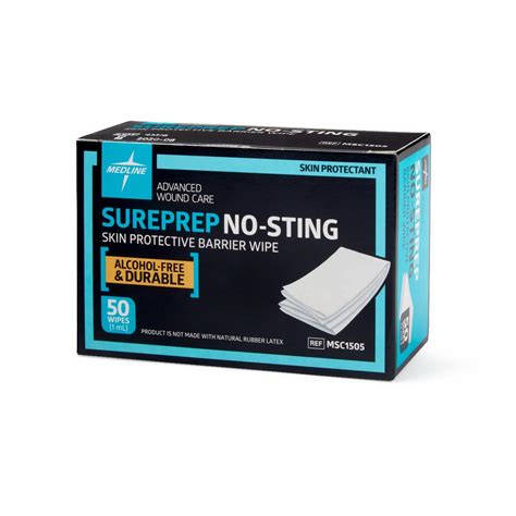 Sureprep No Sting Skin Protectant Wipes Medline