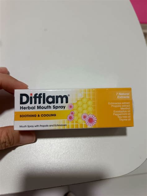 Difflam Herbal Mouth Spray Health And Nutrition Medical Supplies