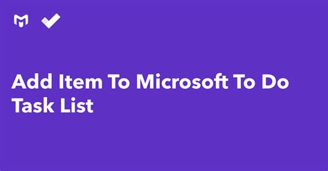 add item to microsoft to do task list ifttt
