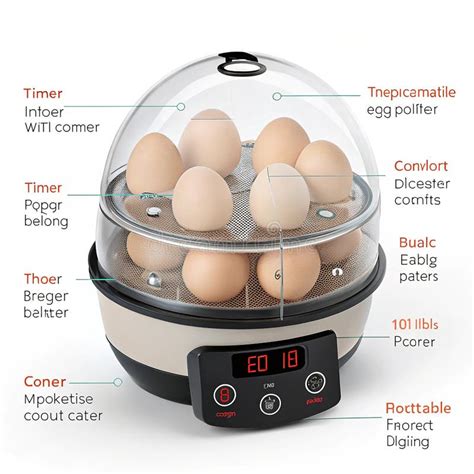 Electric Egg Boiler With Timer Png Stock Illustration Illustration Of Appliance Compact