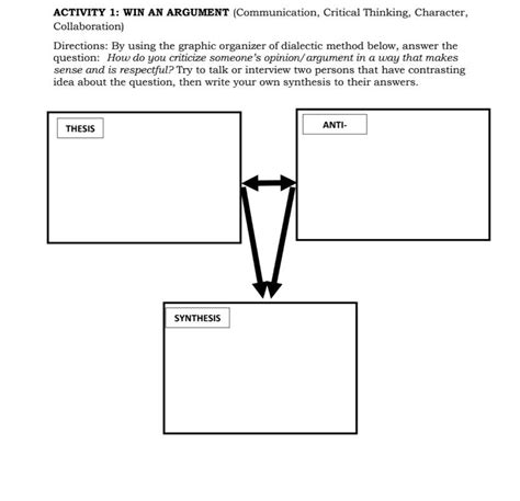 Activity 1 Win An Argument Communication Studyx
