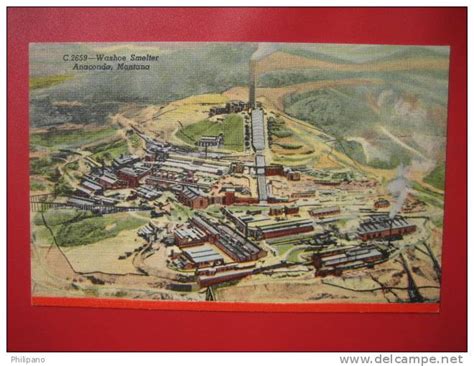 Anaconda Montana Anaconda Washoe Smelter Linenl Ref 309
