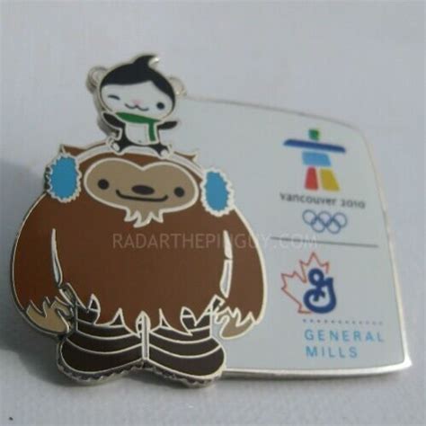 2010 Vancouver Winter Olympic General Mills Mascot Pin Ebay