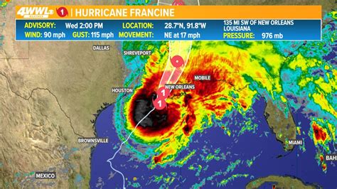Hurricane Francine Expected To Make Landfall Wednesday In Louisiana