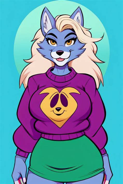 Roxanne Wolf Wearing Sweater V6 By Roxannewolfai On Deviantart
