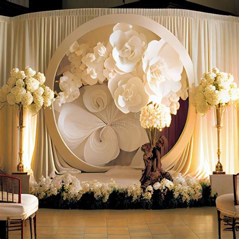 Wedding Backdrop Wallpaper Stock Illustration Illustration Of Curve