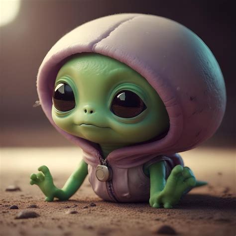 Premium Photo Explore The Galaxy With Charming Cute Alien Graphics