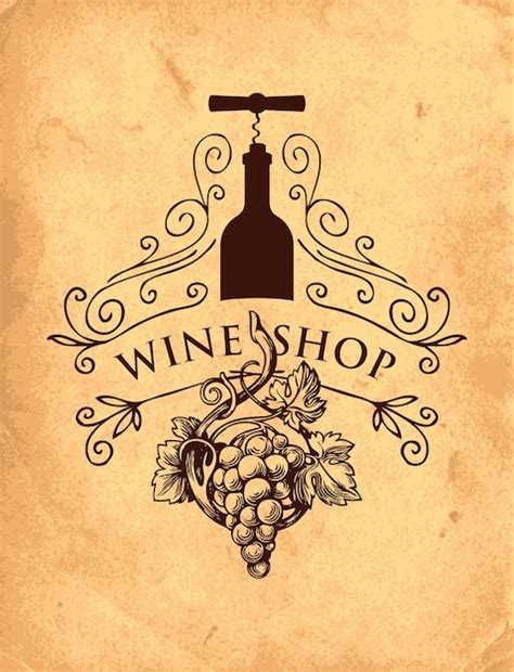 Premium Vector Label For Wine Bottle