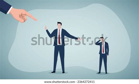 Pass Buck Shift Blame Business People Stock Vector Royalty Free