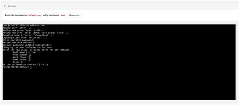 Cant Login By Custom User When Try To Login By Container Console