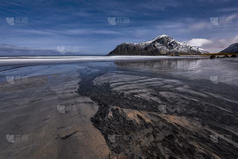 斯卡格桑登海滩 ， 洛福滕， 挪威