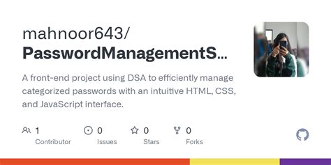 Github Mahnoor643passwordmanagementsystem A Front End Project Using