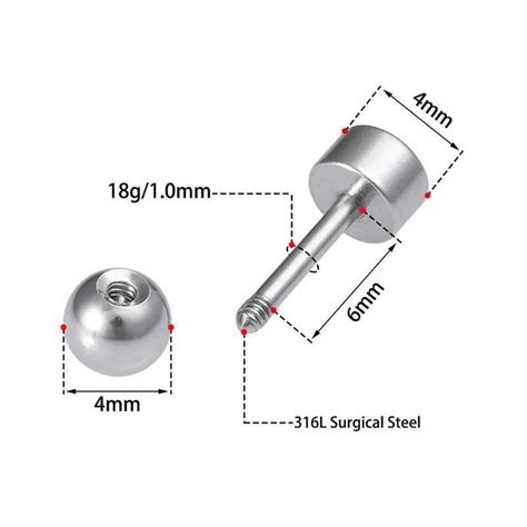 Stainless Steel Ball Stud Earrings 4mm Multi Color Crystal