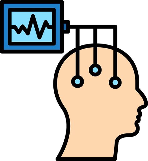 Electroencephalogram Line Filled Icon 53797047 Vector Art At Vecteezy