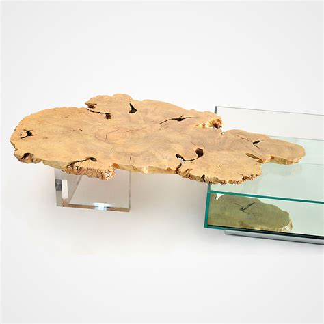 Organic Glass Box Coffee Table Rotsen Furniture