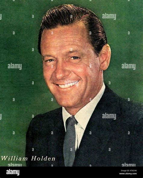 Photograph Of Actor William Holden From 1954 Showcasing His Role As A Major Hollywood Star Of