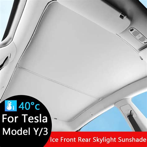 Sonnenschutz Schiebedach F R Tesla Model 3 Highland Model Y 2017 2024 Upgrade Eisschnalle