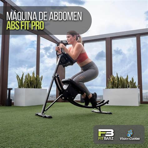 Máquina De Abdomen Abs Fit Pro Equipo Profesional Para Crunch Abdominal