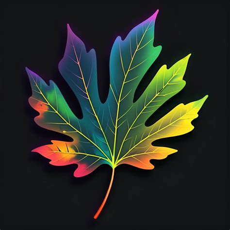 Colorful Digital Leaf Art Free Download Ai Scribbles