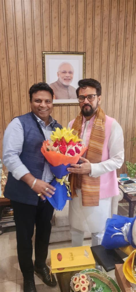 I Had The Honour Of Meeting With Anurag Thakur Ji The Esteemed Member