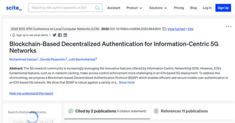 Blockchain Based Decentralized Authentication For Information Centric
