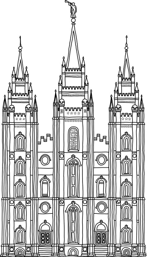Salt Lake Temple Vector At Collection Of Salt Lake