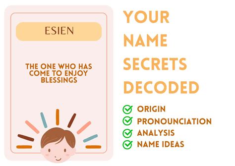 Esien Boy Name Meaning And Pronunciation