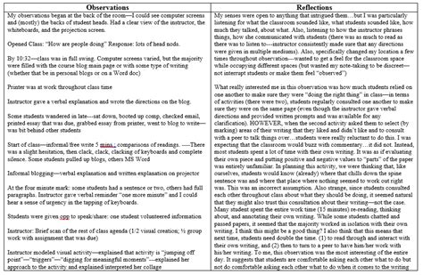 Classroom Observation Report 2