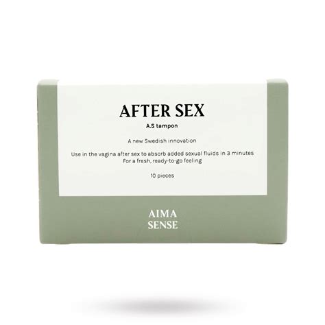Aima Sense After Sex Tampon 10 Pack Diskret Levering