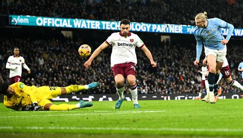 Haaland Double Helps Man City To Dominant Win Over West Ham