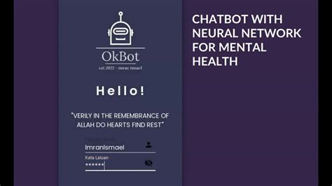 Mental Health Chatbot With Python And Tensorflow Youtube