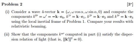 solved problem 1 5 i show that the 4 vectors ei 7u