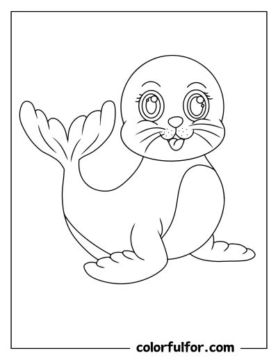 12 Cute Seal Coloring Pages Free Pdf Printables Colorfulfor