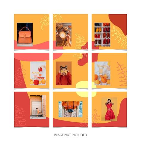 파스텔 색상의 Ig 피드 그리드의 소셜 미디어 인스타그램 포스트 배경에 대한 원활한 퍼즐 추상 모양 프리미엄 벡터