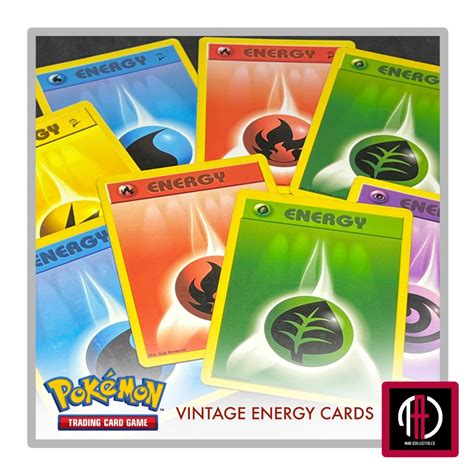 Vintage Pokemon Tcg Singles Energy Cards Base Set 2 Gym Heroes