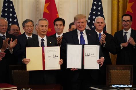 China Us Sign Phase One Trade Deal Cn