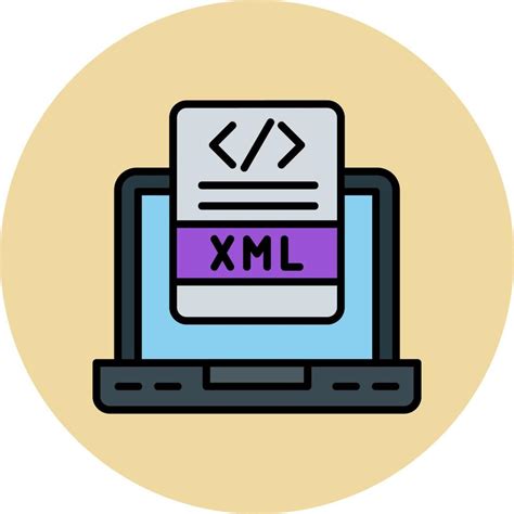 Xml Vector Icon 20532001 Vector Art At Vecteezy