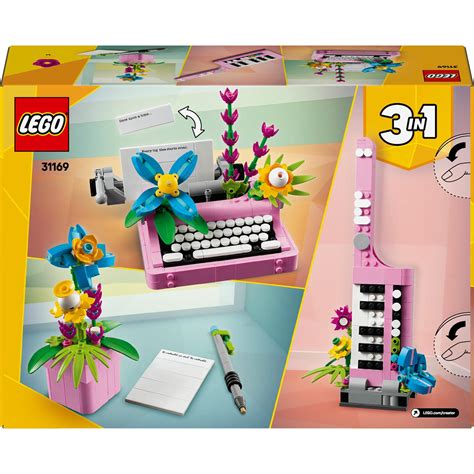 Lego® Creator 3 In 1 Masina De Scris Cu Flori 31169 363 Piese Emagro