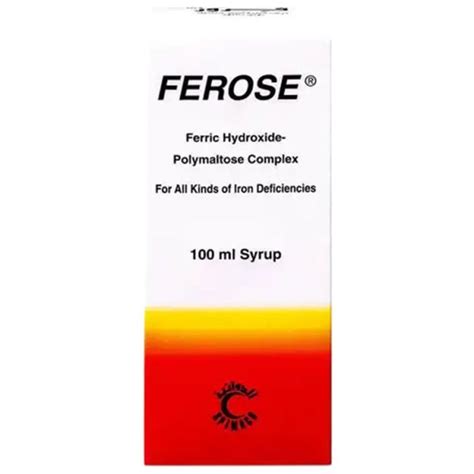 Ferose 50mg5ml Syrup 100 Ml