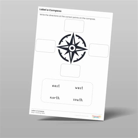 Ks1 The Compass Geography Worksheet Resource Classroom Secrets