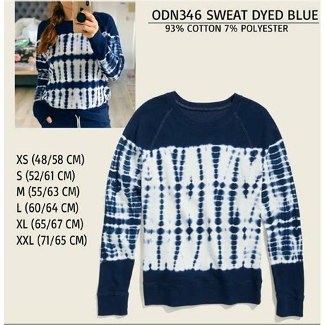 Jual Od Nvy Vintage Tye Dye Crew Neck 2 Color Shopee Indonesia
