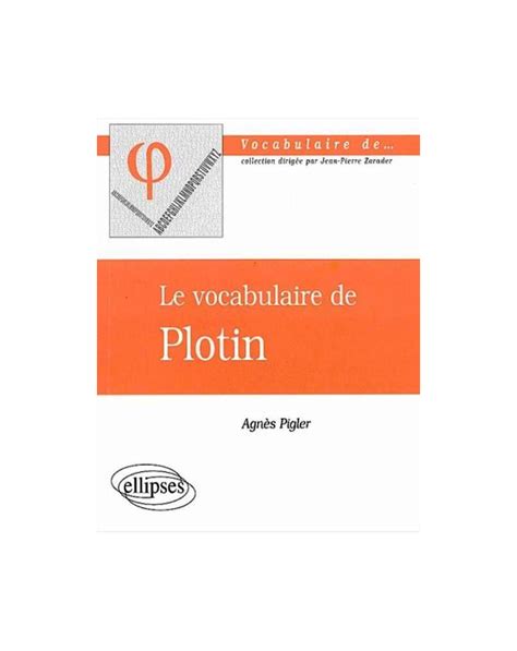 Vocabulaire De Plotin Le
