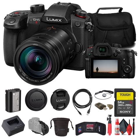 Panasonic Lumix Gh5 Ii Mirrorless Camera With 12 60mm Lens Dc Gh5m2lk