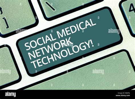 Handwriting Text Writing Social Medical Network Technology Concept