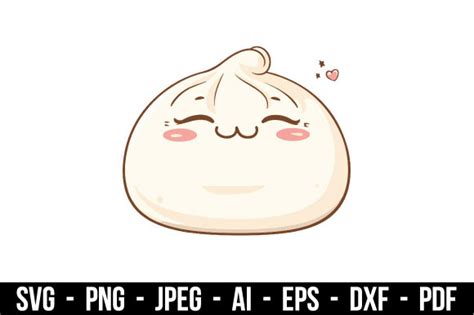 Cute Dumpling Svg Graphic By Svgdesignrocket · Creative Fabrica